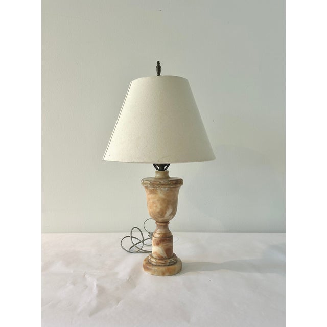 Antique Marble Table Lamp | Chairish