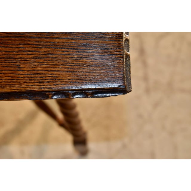 Circa 1900 English Oak Side Table | Chairish