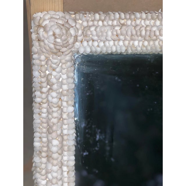 1970s Large Shell Mirror | Chairish