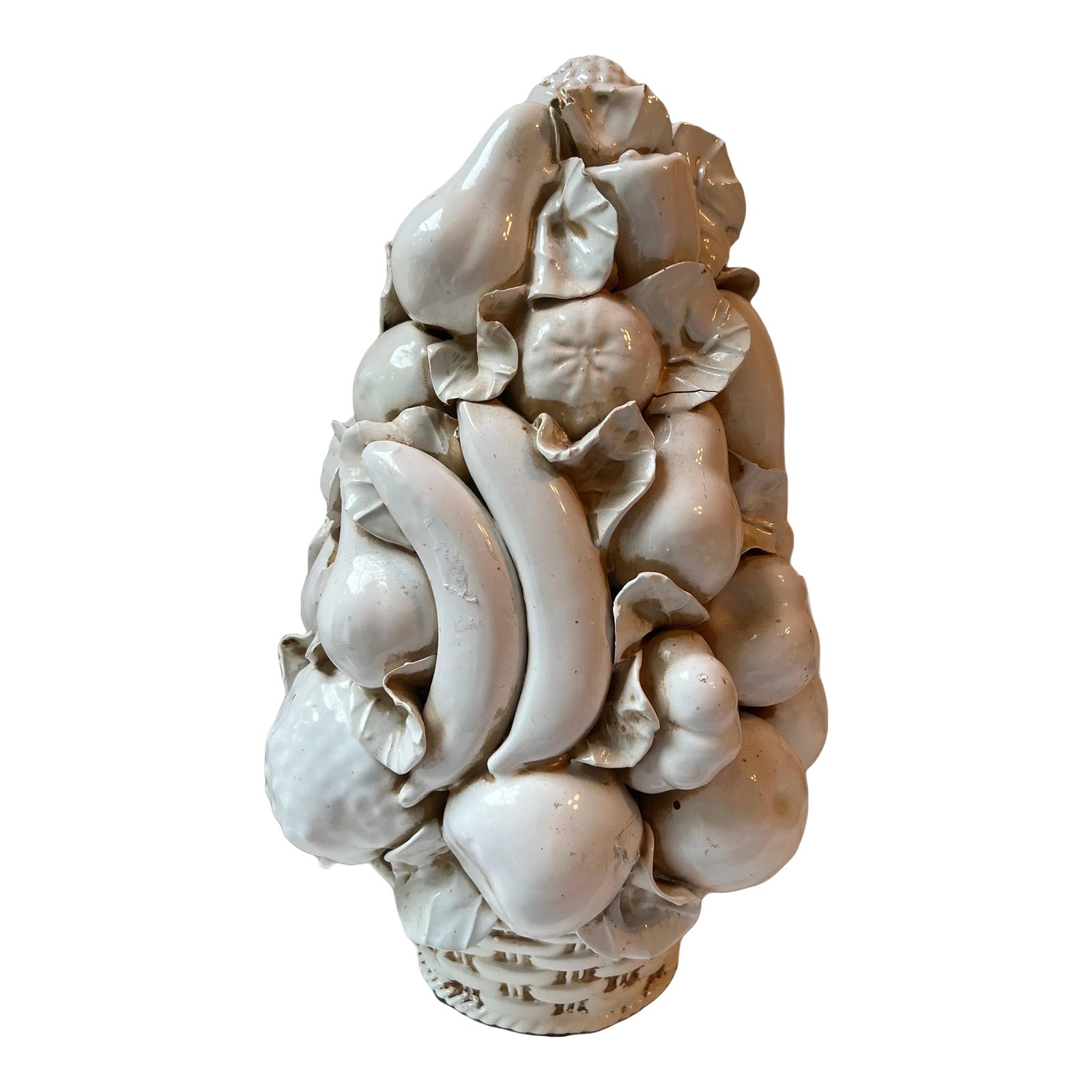 Vintage Hollywood Regency Style Italian Porcelain Fruit Topiary Tree ...