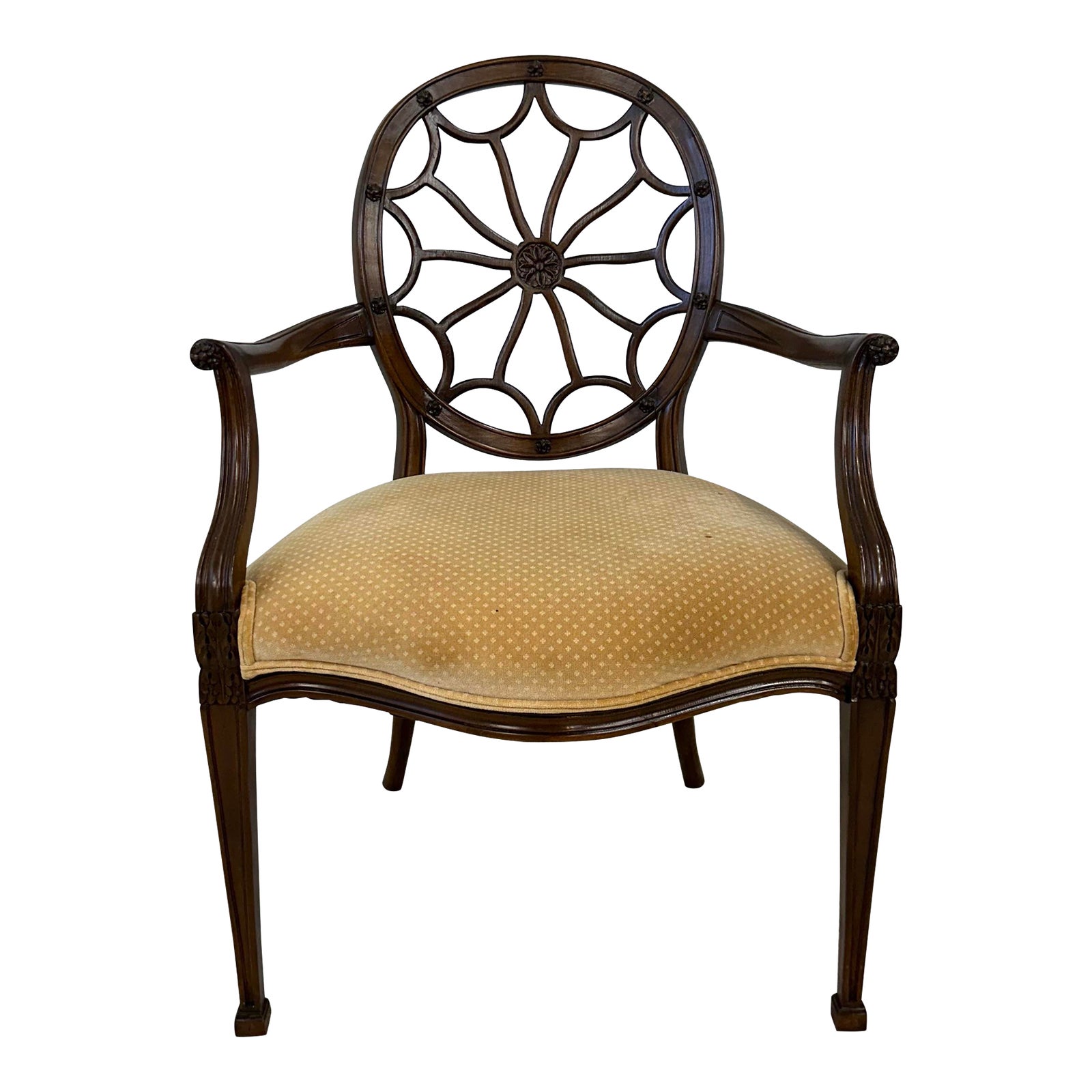 Maitland Smith Spider Web Back Chair. | Chairish
