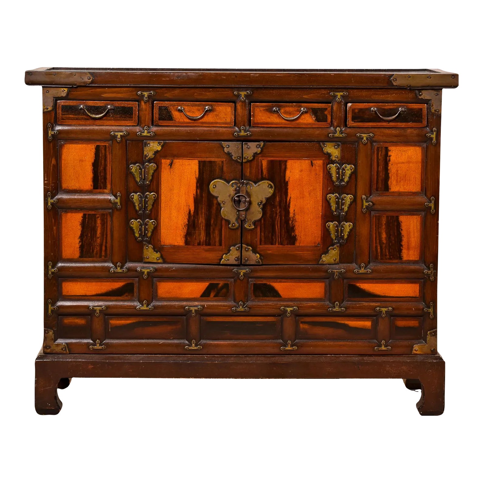 Mid Century Chinese Cabinet With Small Drawers | Chairish