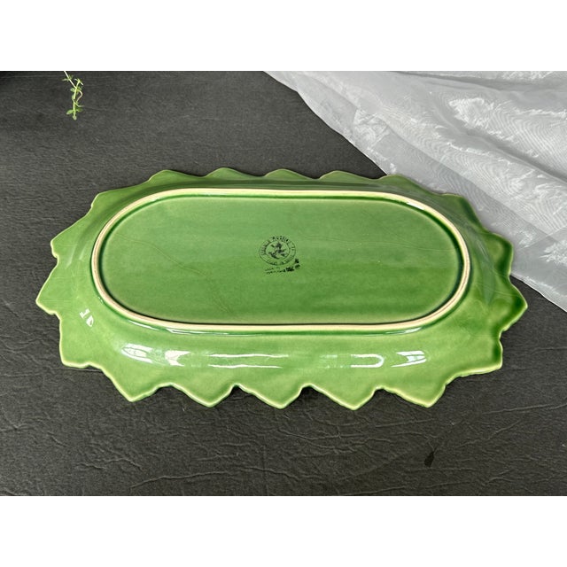 Bordallo Pinheiro Pottery Decorative Rabbit Platter | Chairish