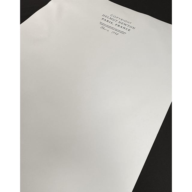 Helmut Newton "Rue Aubriot, Paris 1975" Hand Signed Vintage Silver ...