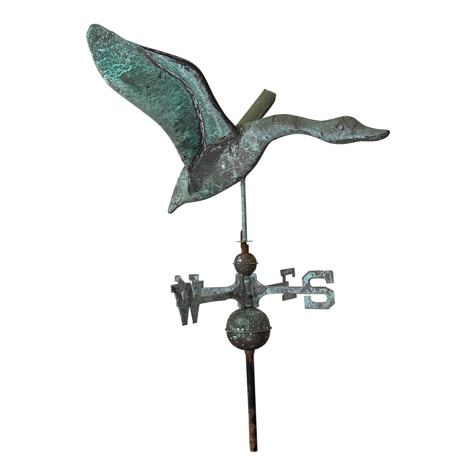 1960s Copper Goose Weathervane | Chairish