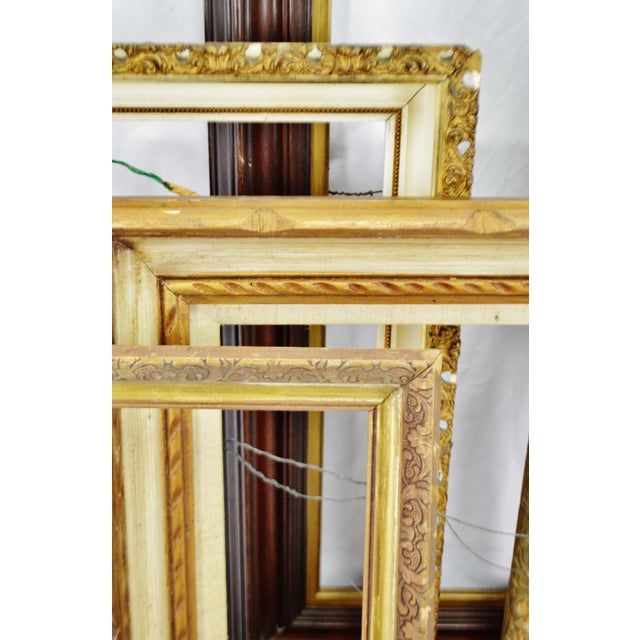 Vintage Medium Sized Wood Picture Frames - Group of 6 | Chairish