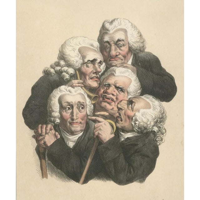 Louis-Léopold Boilly, Grimaces Plate, 1823, Lithograph | Chairish