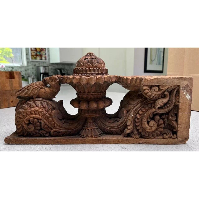 18th Century Antique Hardwood Indian Temple / Chariot Architectural ...
