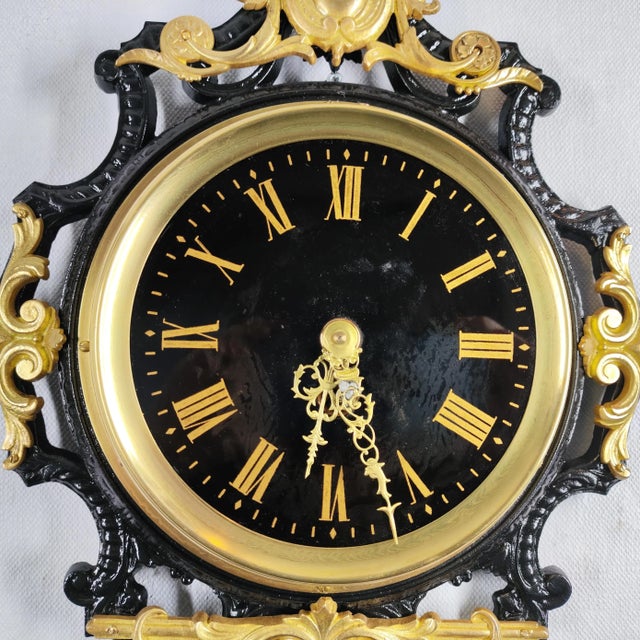 1867 Japy Frères & Cie Small Antique Cartel Clock Iron Age Napoleon III ...