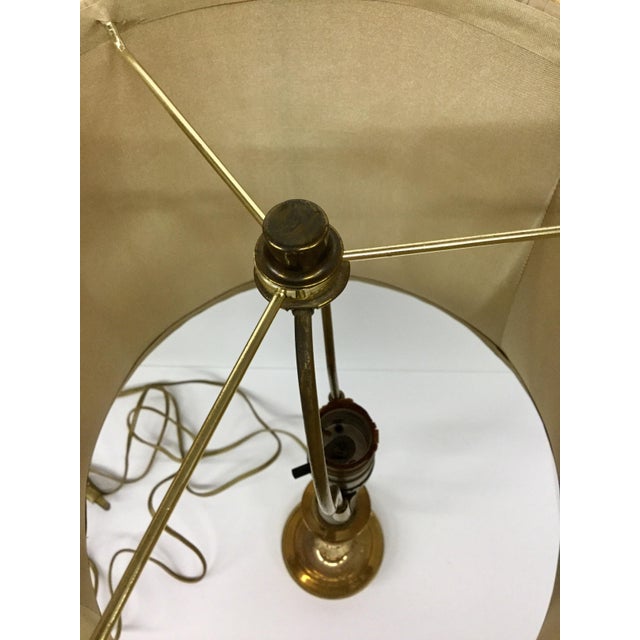 Vintage Baldwin Solid Brass Candlestick Table Lamp | Chairish