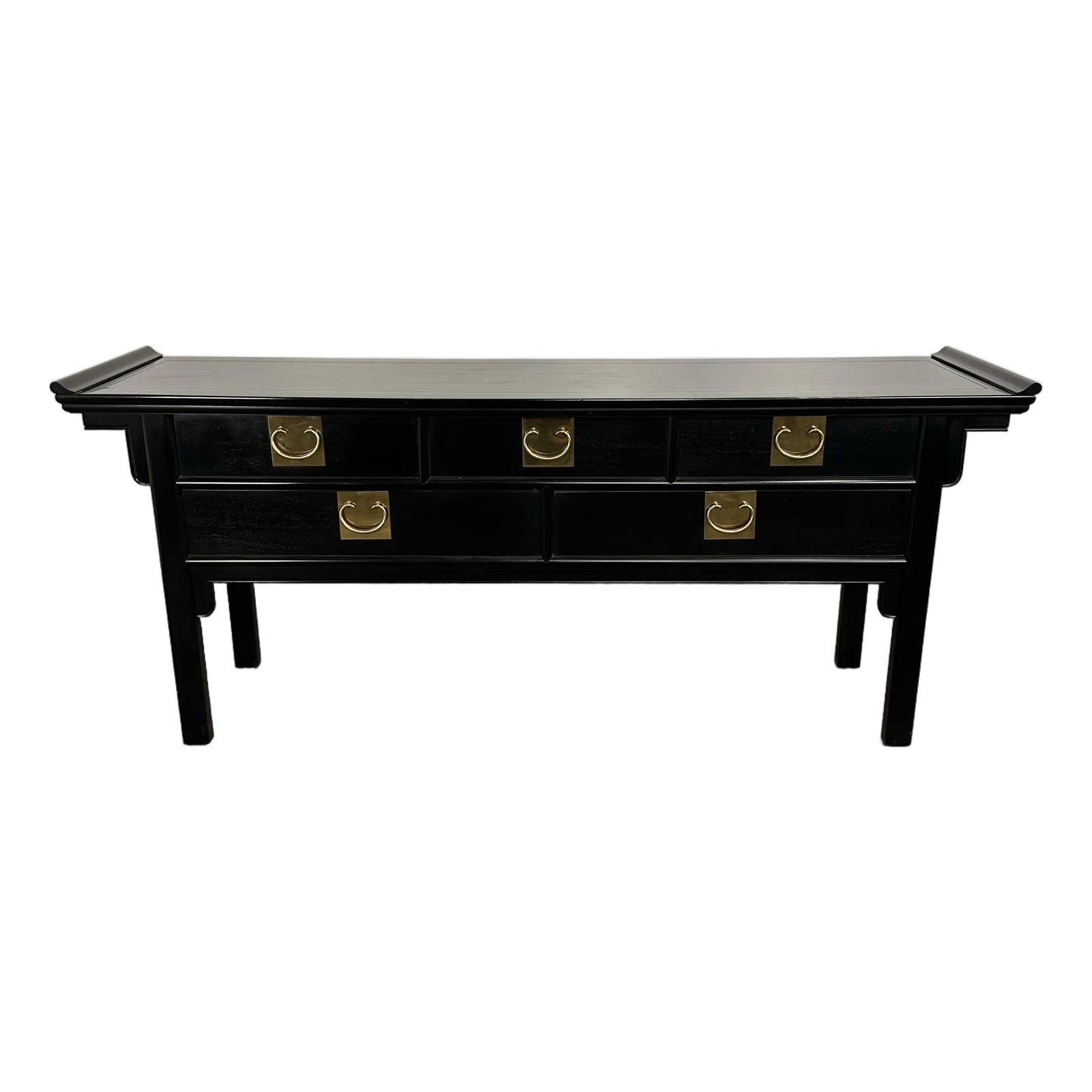 Vintage Chinoiserie Style Console Table by Century Furniture | Chairish