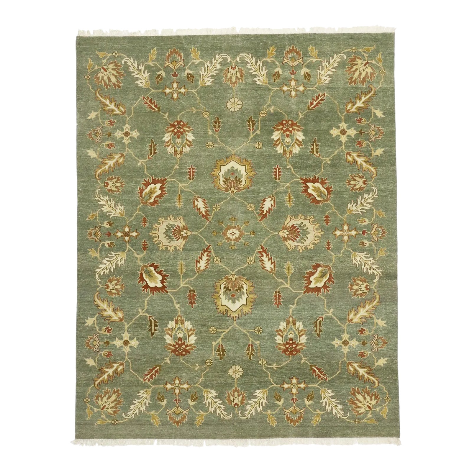 Early 21st Century Vintage Indian Rug, 07'11 X 10'00 | Chairish