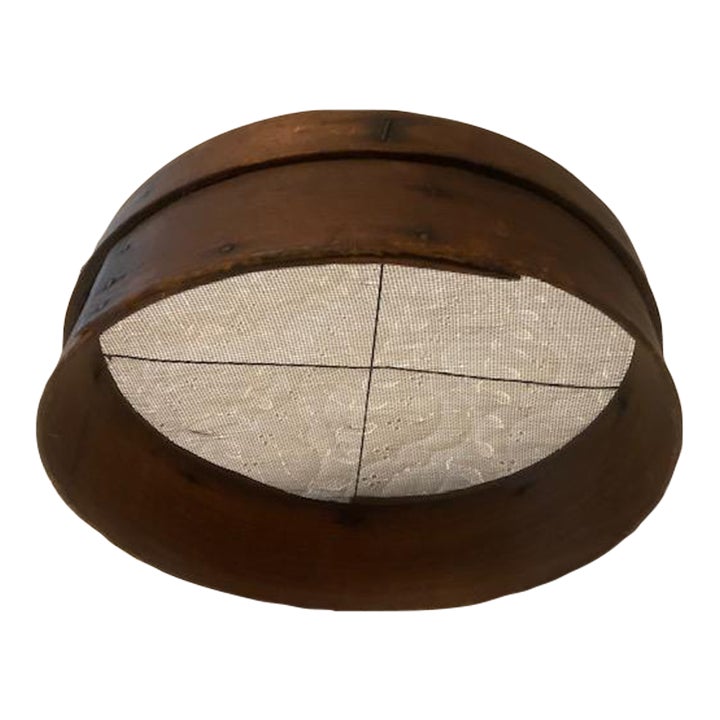 1940s Primitive French Bentwood Sifter/Sieve | Chairish