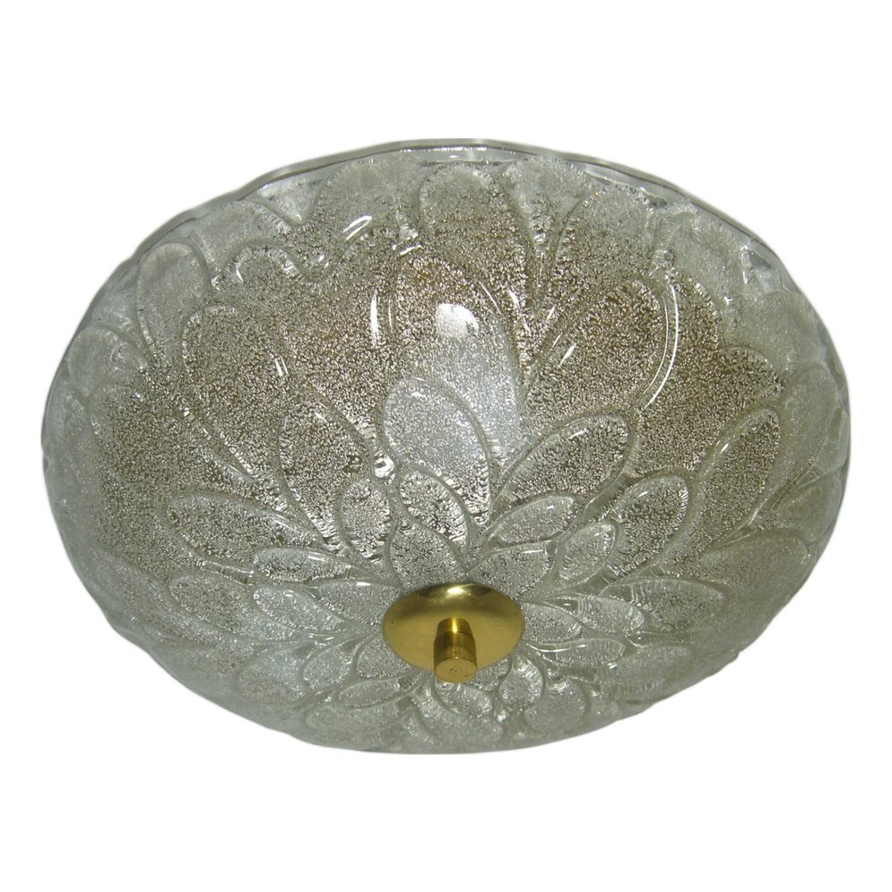 Hollywood Regency Flush Mount from Barovier & Toso, 1970s | Chairish