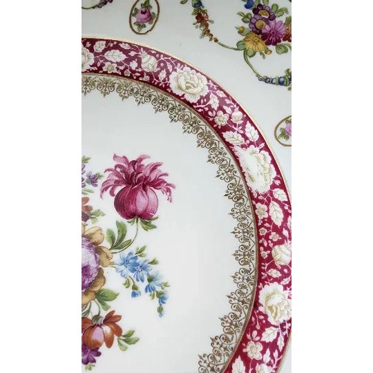 Vintage Dinnerware Dresden Dinnerware Fine Dinner Plates Set of 12 ...