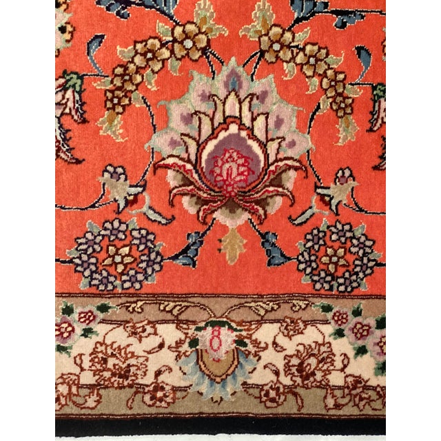 Persian Tabriz Silk & Wool Rug | Chairish