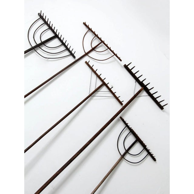 Antique Primitive Hay Rakes Collection - 5 Piece | Chairish