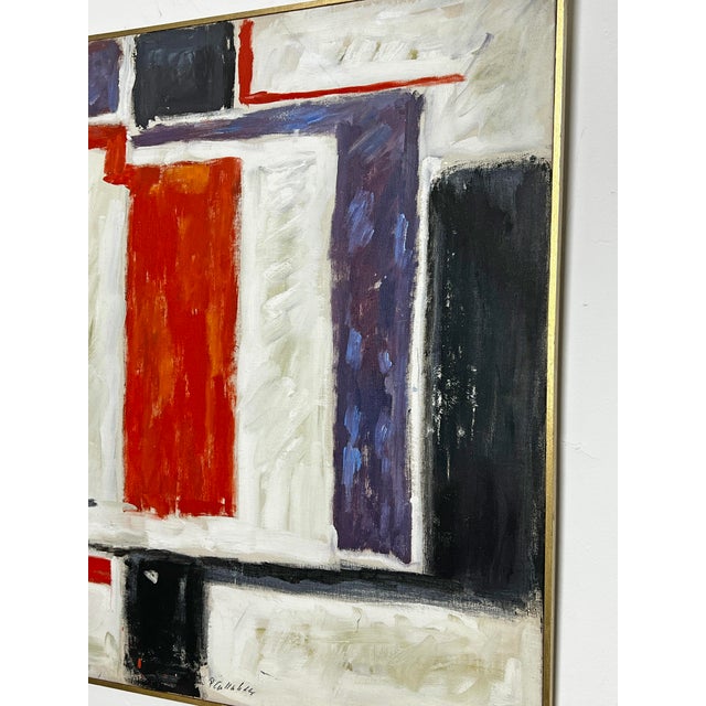 Modernist Abstract Painting by Ny Expressionist Phillip Callahan, Circa ...