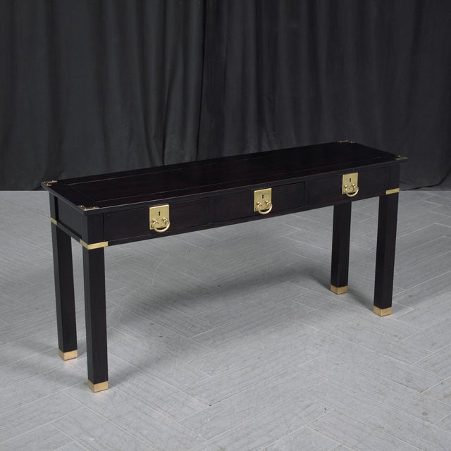 Vintage White Oak Console Table: Timeless Elegance & Craftsmanship ...
