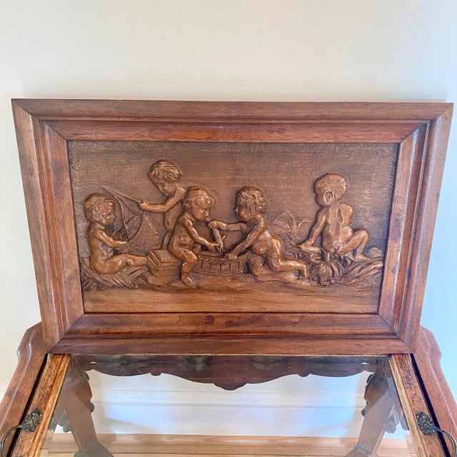 Early 20th Century Hand Carved Native American Cameo & Putti Coffee or ...