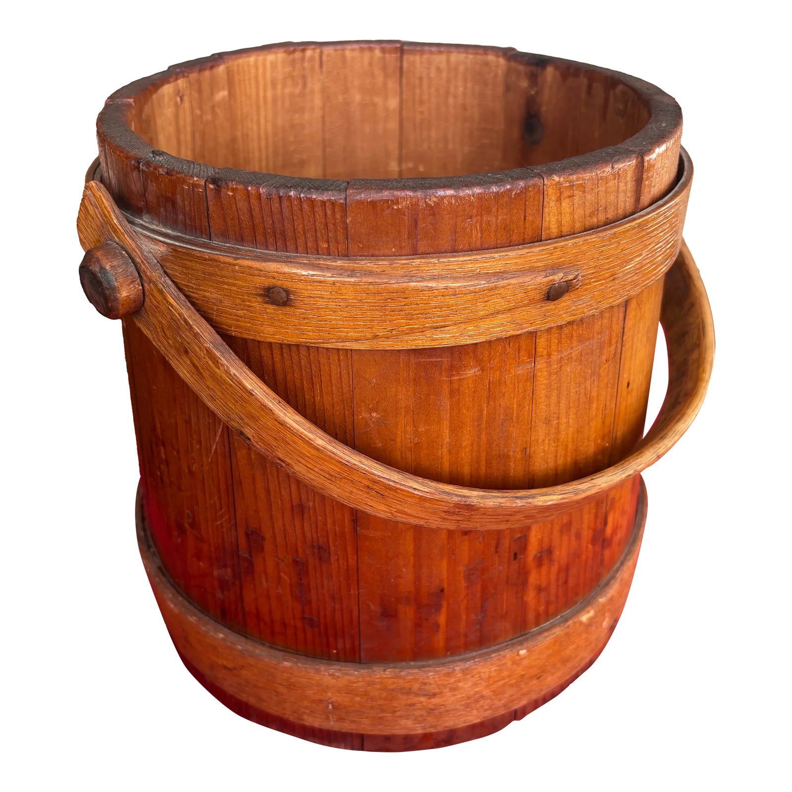 Antique Firkin With Handle | Chairish