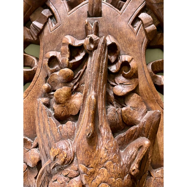 1990s Large Vintage Resin Faux Black Forest Hunting Trophy Plaque ...