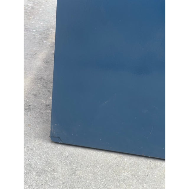 Vintage Sligh Mid-Century Hague Blue Lacquered Bachelors Chests ...