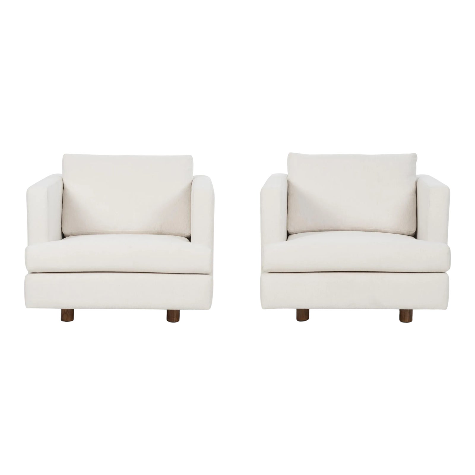 Harvey Probber Lounge Chairs Reupholstered - a Pair | Chairish