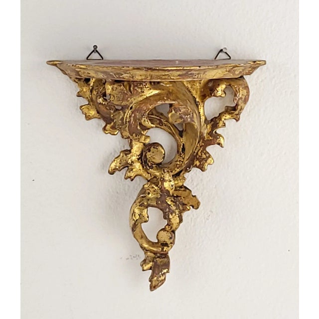 Pair of Giltwood Brackets, Italy Circa 1920 | Chairish