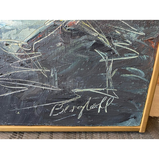 Roger Berghoff Seascape Painting | Chairish