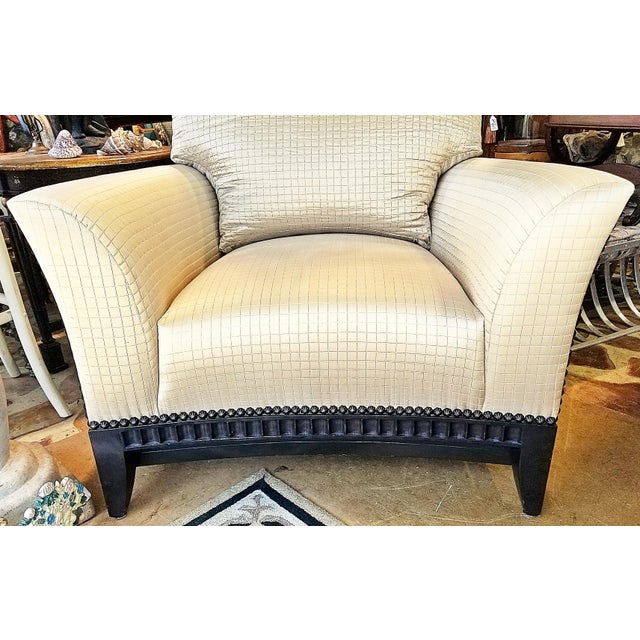 Hollywood Regency Style Club Chair Attributed to Marge Carson | Chairish