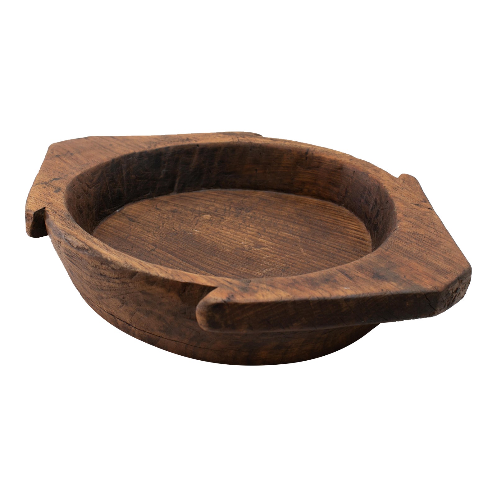 Wooden Indian Parat Bowl | Chairish