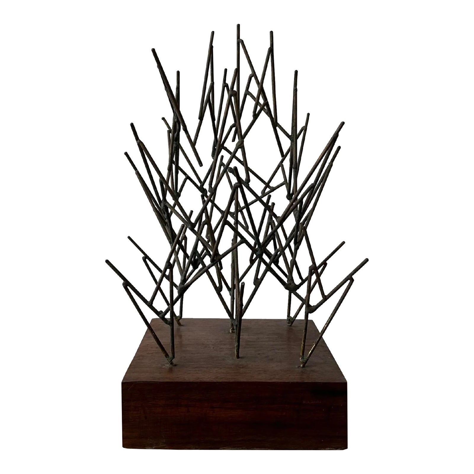 1970s Glen Davis Welded Metal Sculpture | Chairish