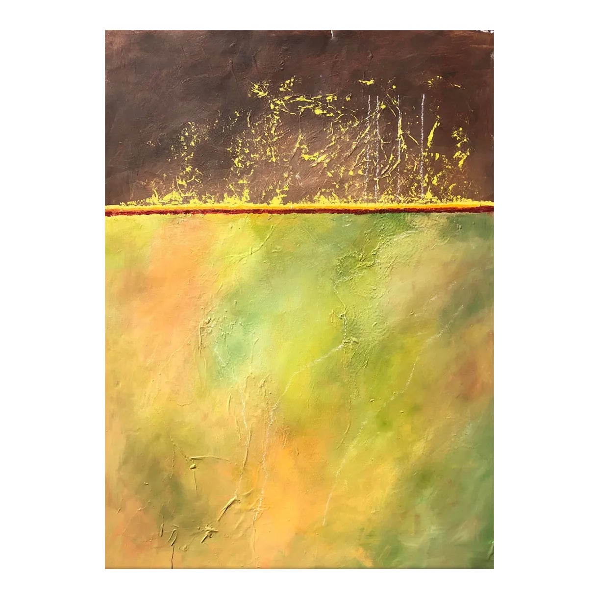 Ingrid Hofer Abstract Acrylic Painting | Chairish