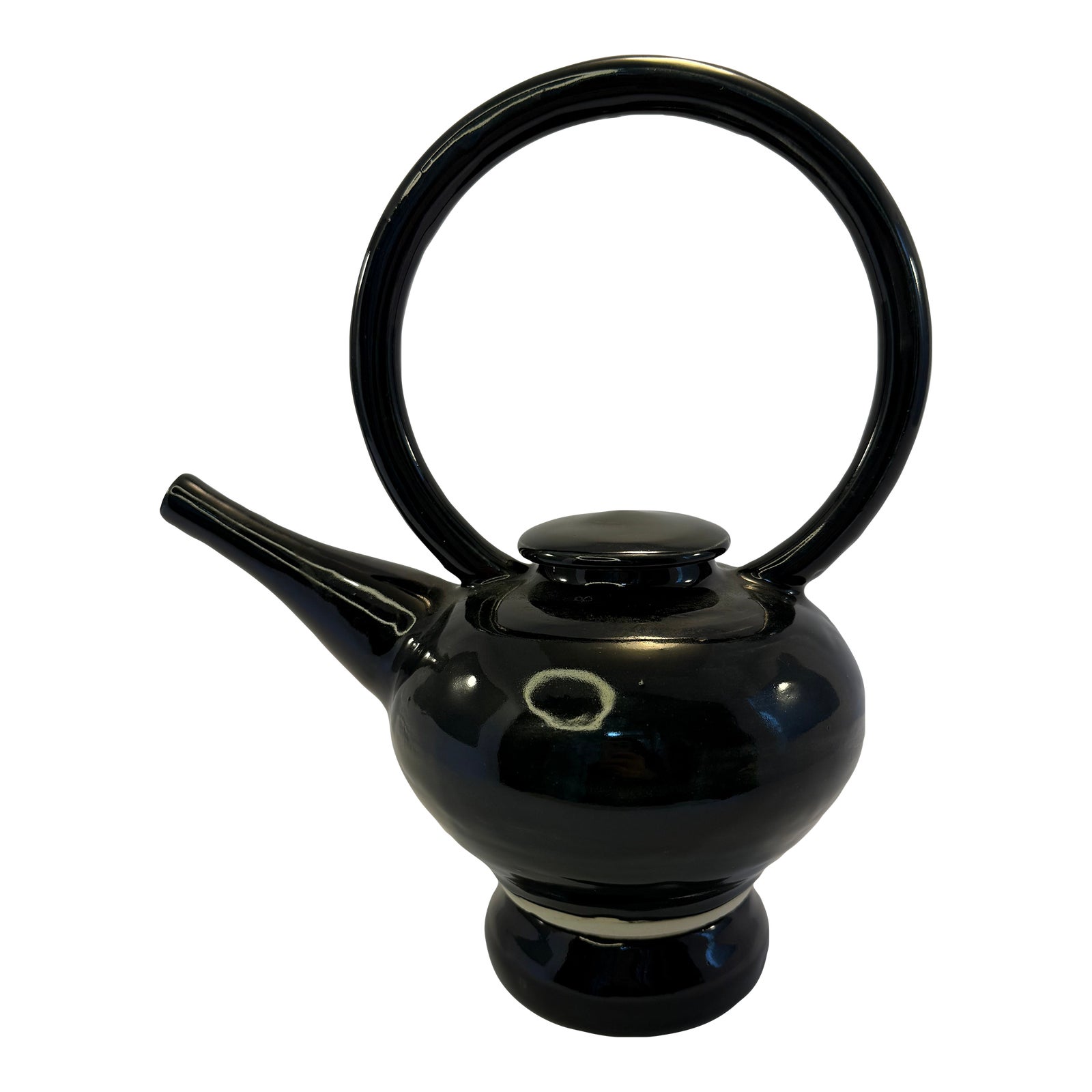 Modern Pottery Tea Pot With Cozy | Chairish