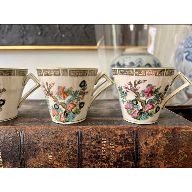 1930s Set of Four (4) Antique Myott Staffordshire Indian Tree Teacups ...
