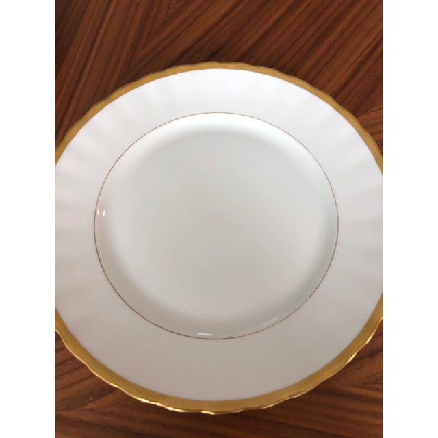 Early 1900s French Limoges Elite Works Gold Beveled Luncheon Plates-Set ...