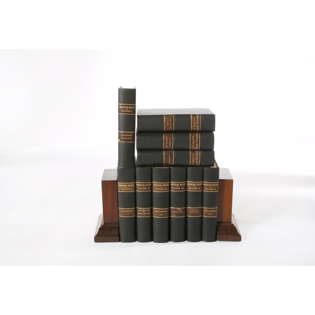 Collection Leather-Bound Library Book Set / Ten | Chairish