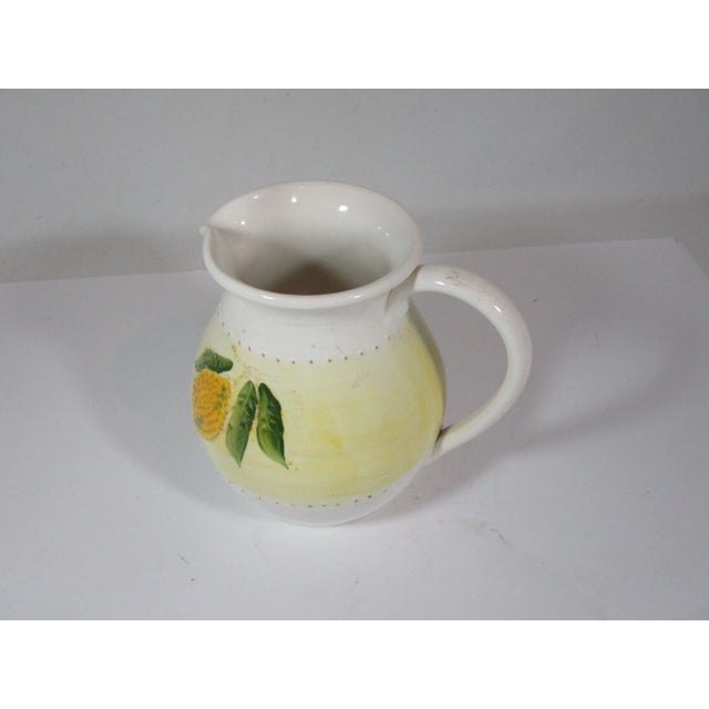 1980s Crate and Barrel Lemon Pitcher | Chairish