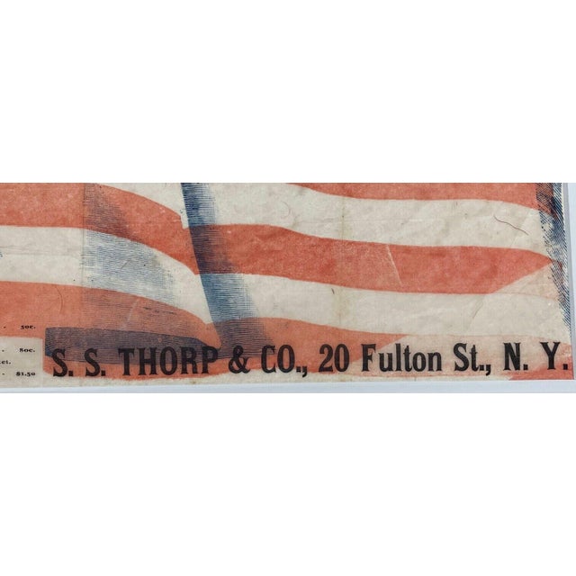 Antique 44 Star American Flag 1895 Dennison Ss Thorp New York Flag ...