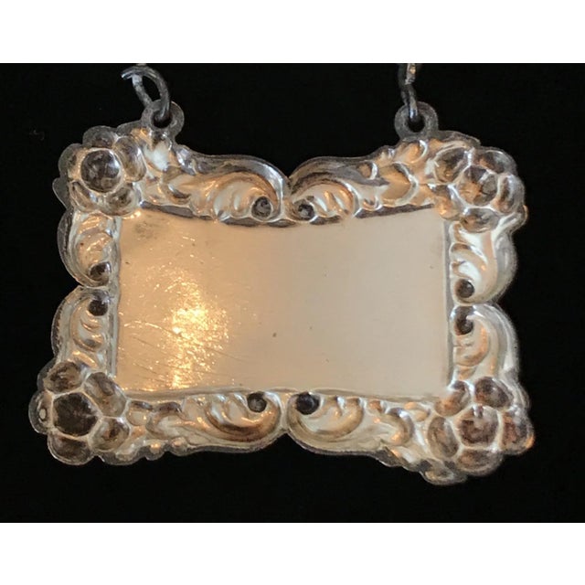 Early 19th Century British Silver Sheffield Sherry Label | Chairish