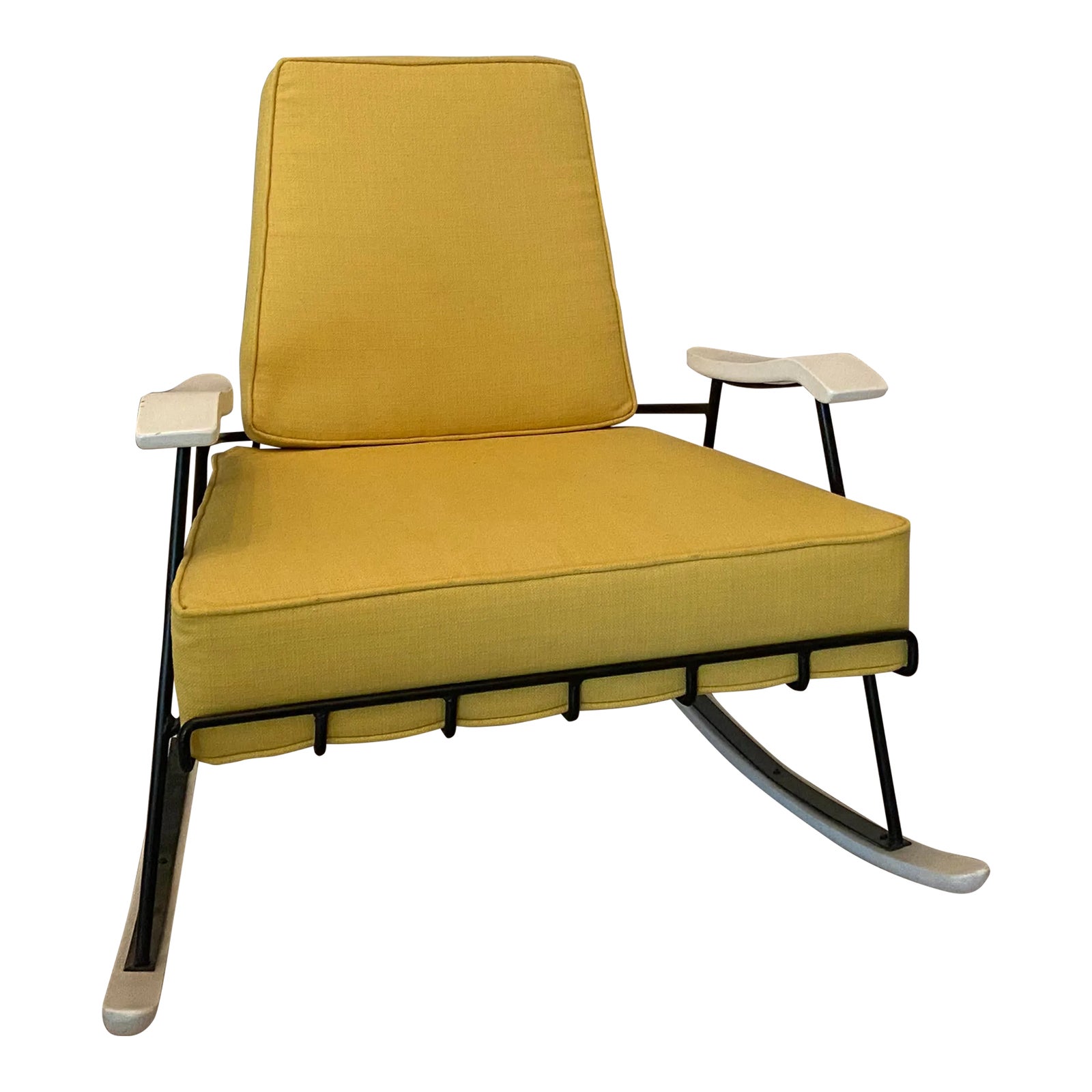 Mid 20th Century Modern Industrial Rocking Chair | Chairish