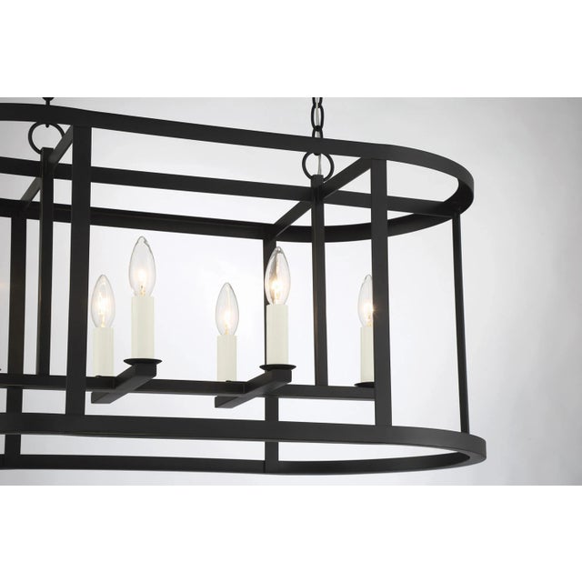 Bryant 6-Light Linear Geometric Chandelier | Chairish