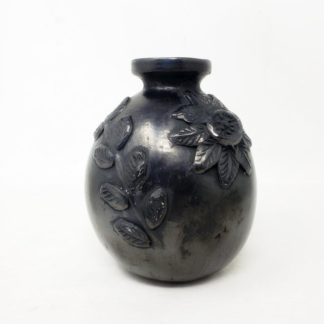 Vintage Dona Rosa Barro Negro Black Clay Vase 5.5" Tall - Sb Coyotepec ...