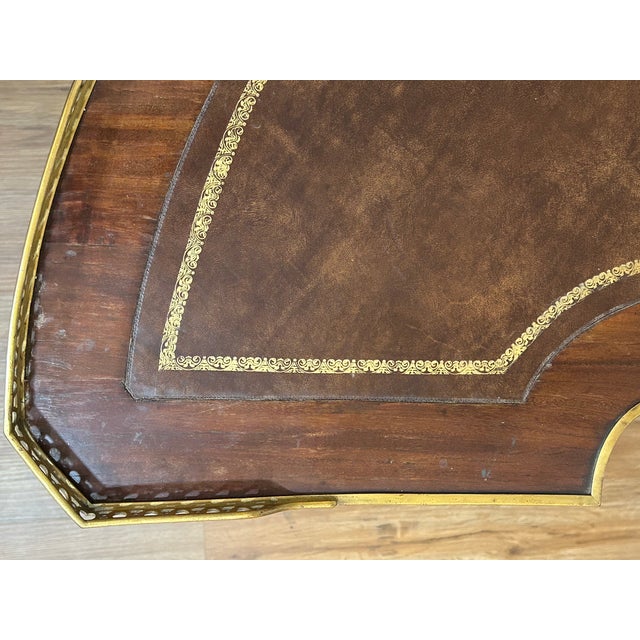 French Louis XVI Style Kingwood Demilune Desk | Chairish