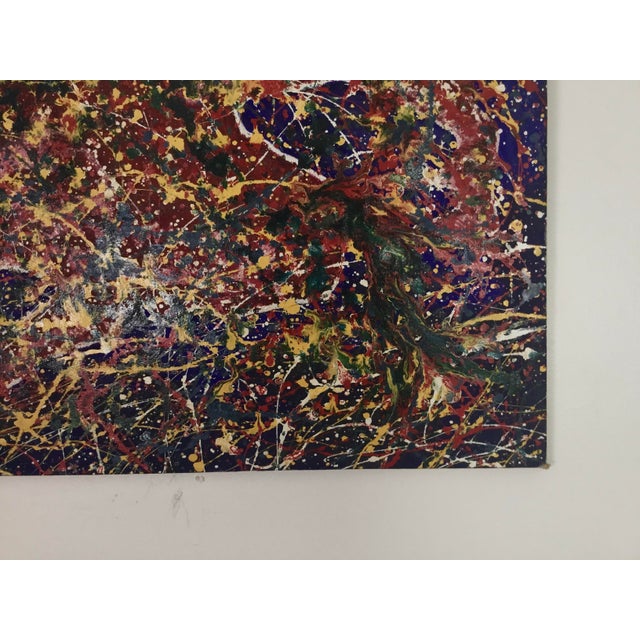 1940s Abstract Expressionist Oil Painting on Canvas | Chairish