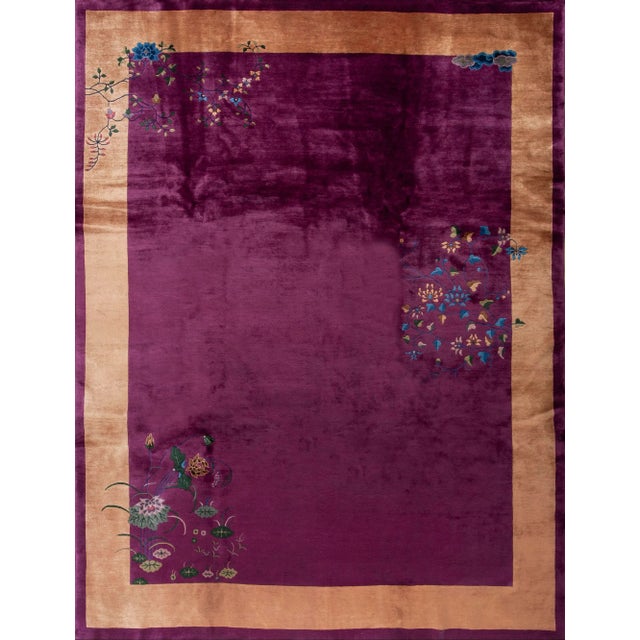 1920s Antique Chinese Art Deco Rug ( 8'10" X 11'6" - 270 Cm X 350 Cm ...