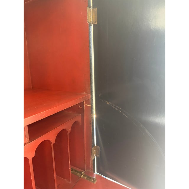 1920s Art Deco Chinoiserie Black & Green Hand Painted Drop Front Desk ...