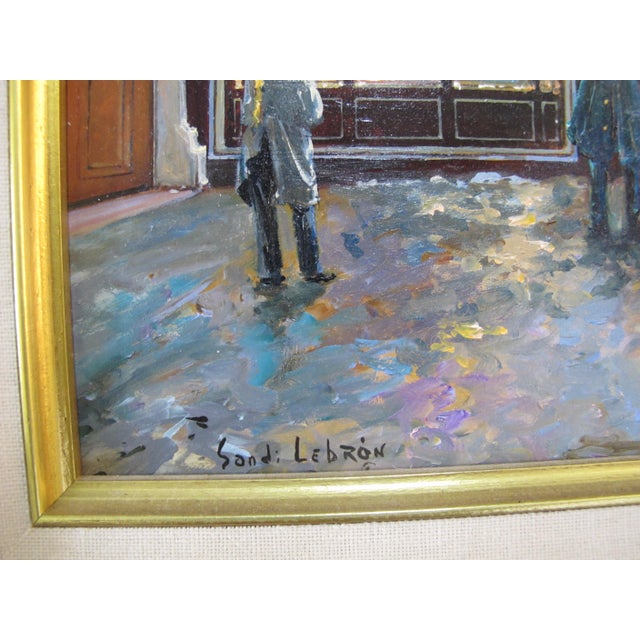 Signed Sandi Lebron Oil Painting of Porte St. Deni Paris, Framed | Chairish