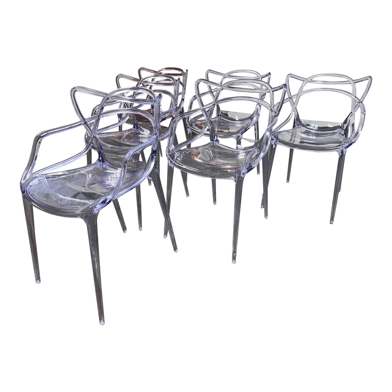 Kartell Masters Replica Chairs, Set of Six | Chairish
